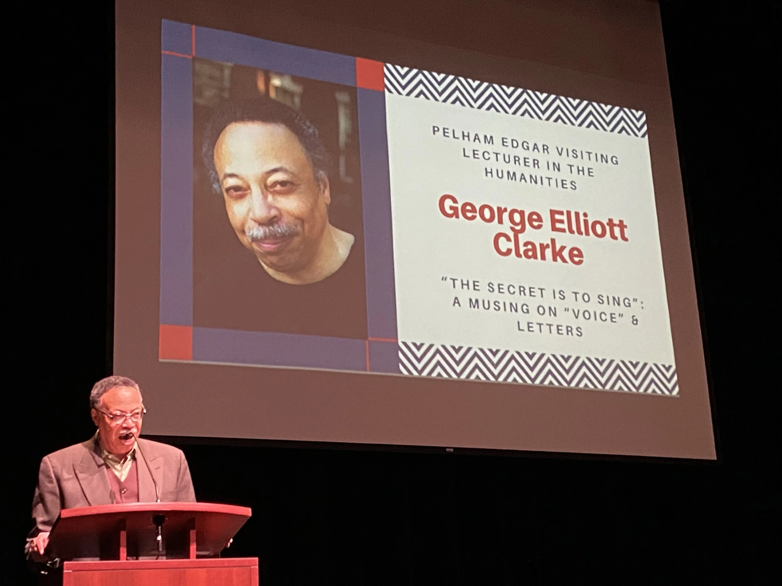 Events — George Elliott Clarke