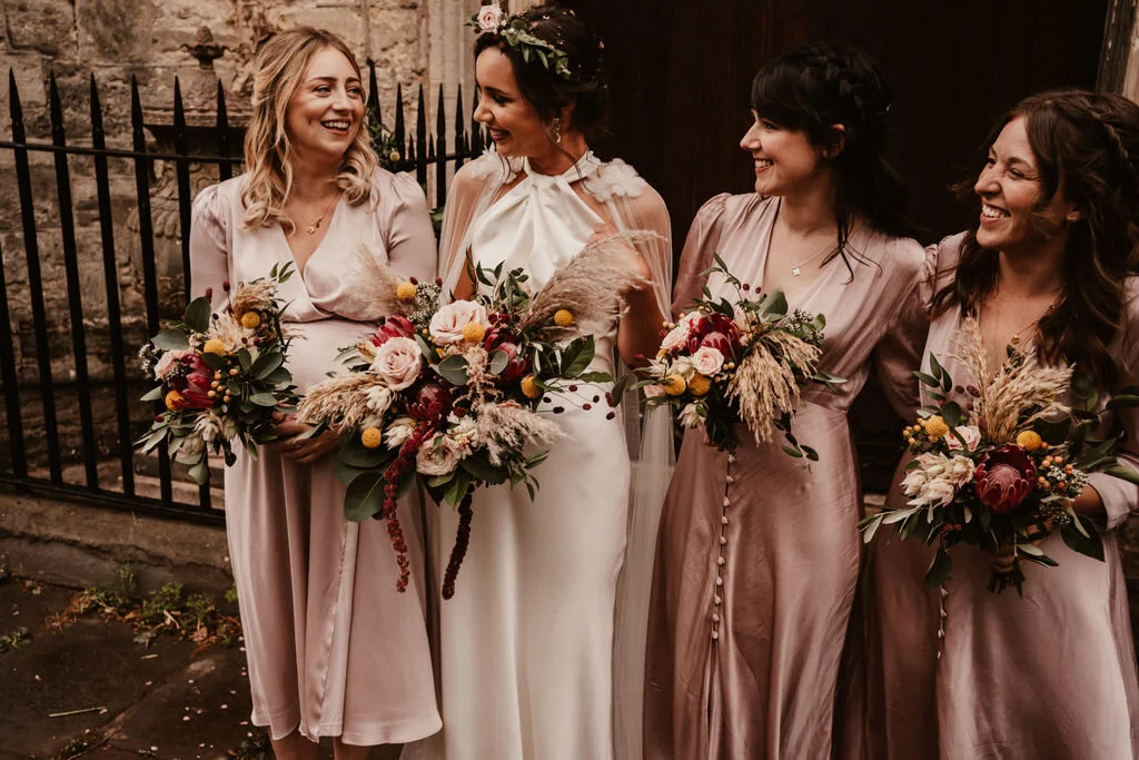 Boho Wedding Flowers at the Mount Without, Bristol | Create Elegant ...