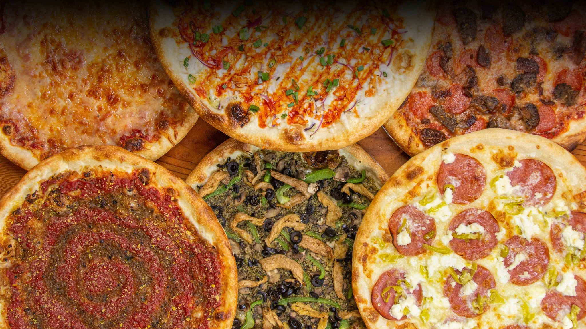 Vegan, Vegetarian, Meat Pizza — Sizzle Pie