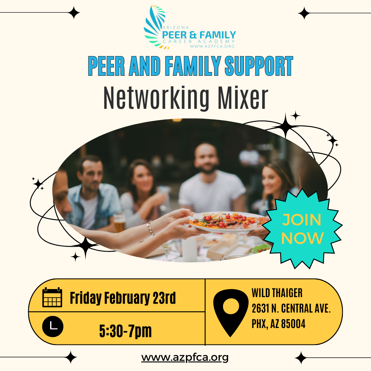 PFCA Calendar — Peer and Family Career Academy