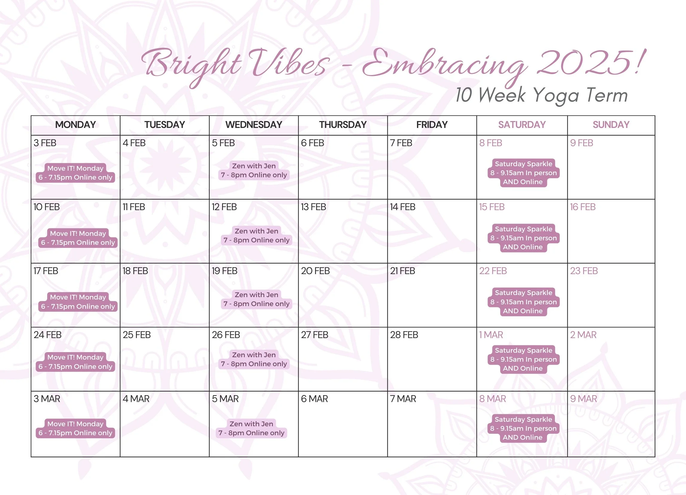 Classes — The Adaptive Yogi