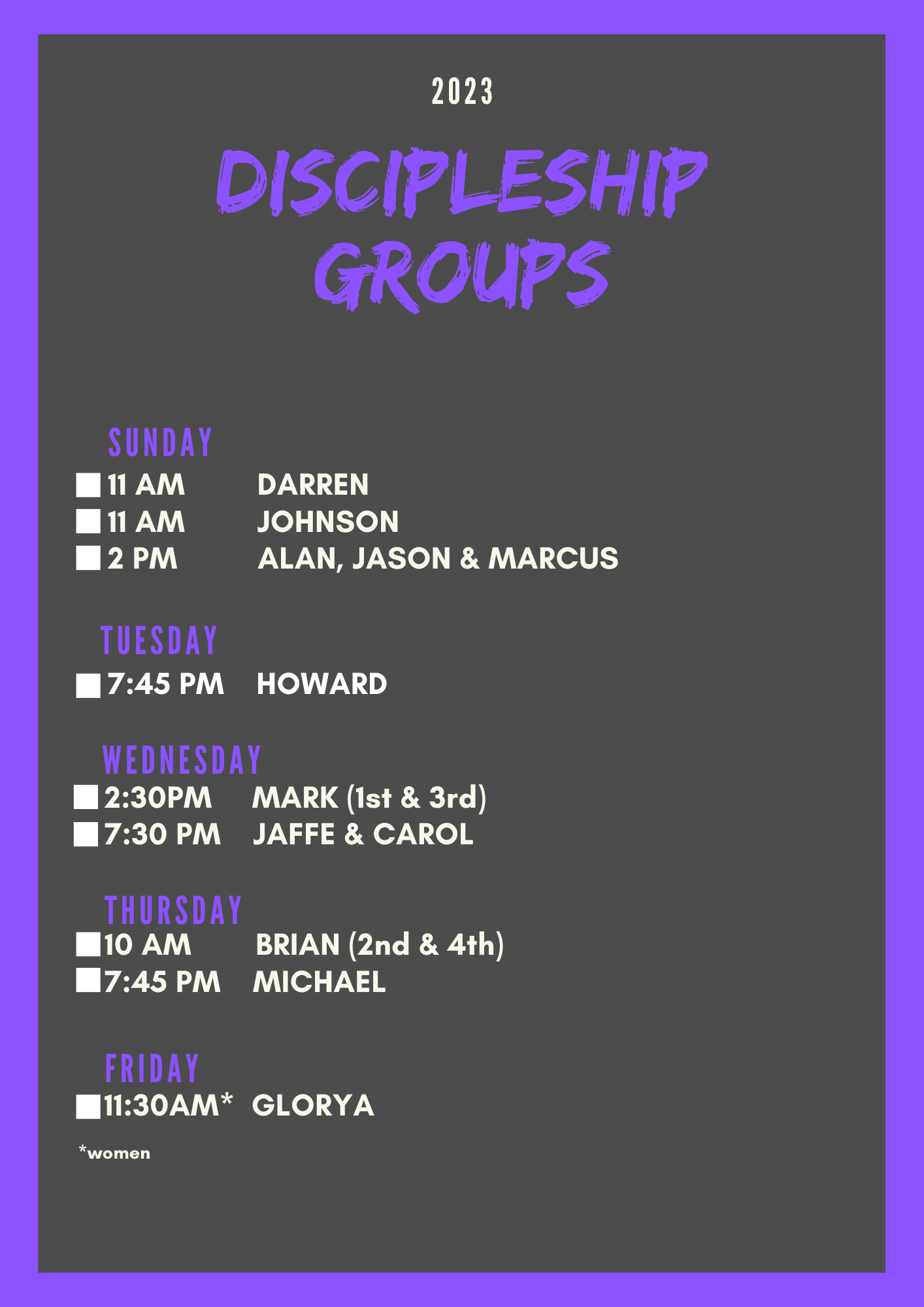 Discipleship Groups — St George's Hurstville Anglican Church | 好士圍聖公會