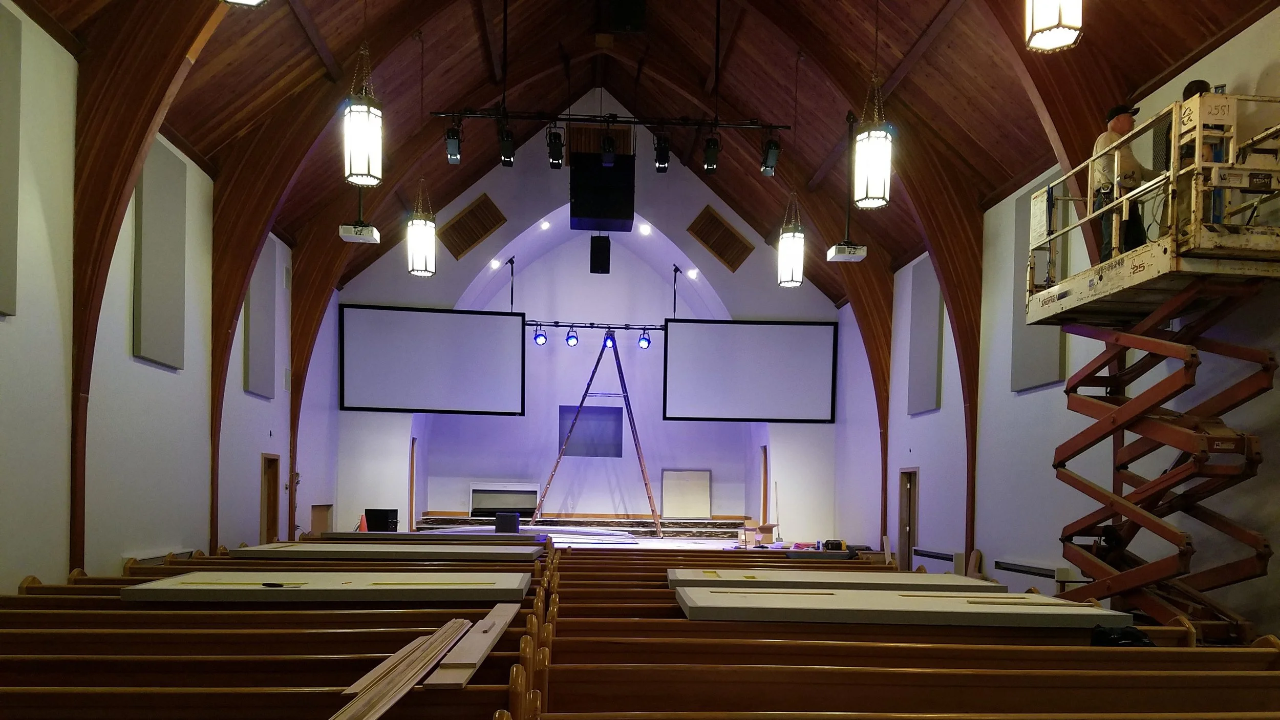 Purple Interior New Church Buildings