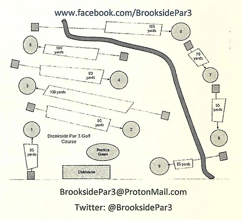 Course Layout — Brookside Par 3 Golf Course
