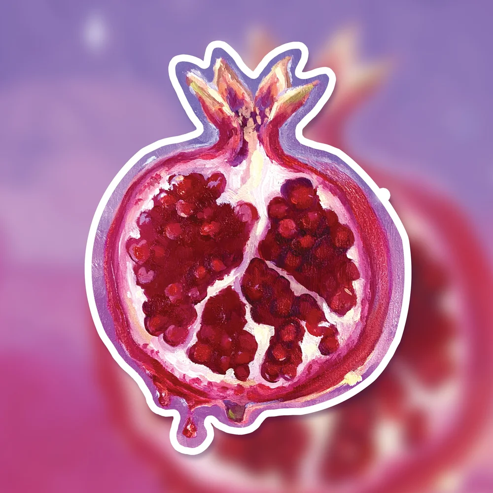 Pomegranate Fruit Art