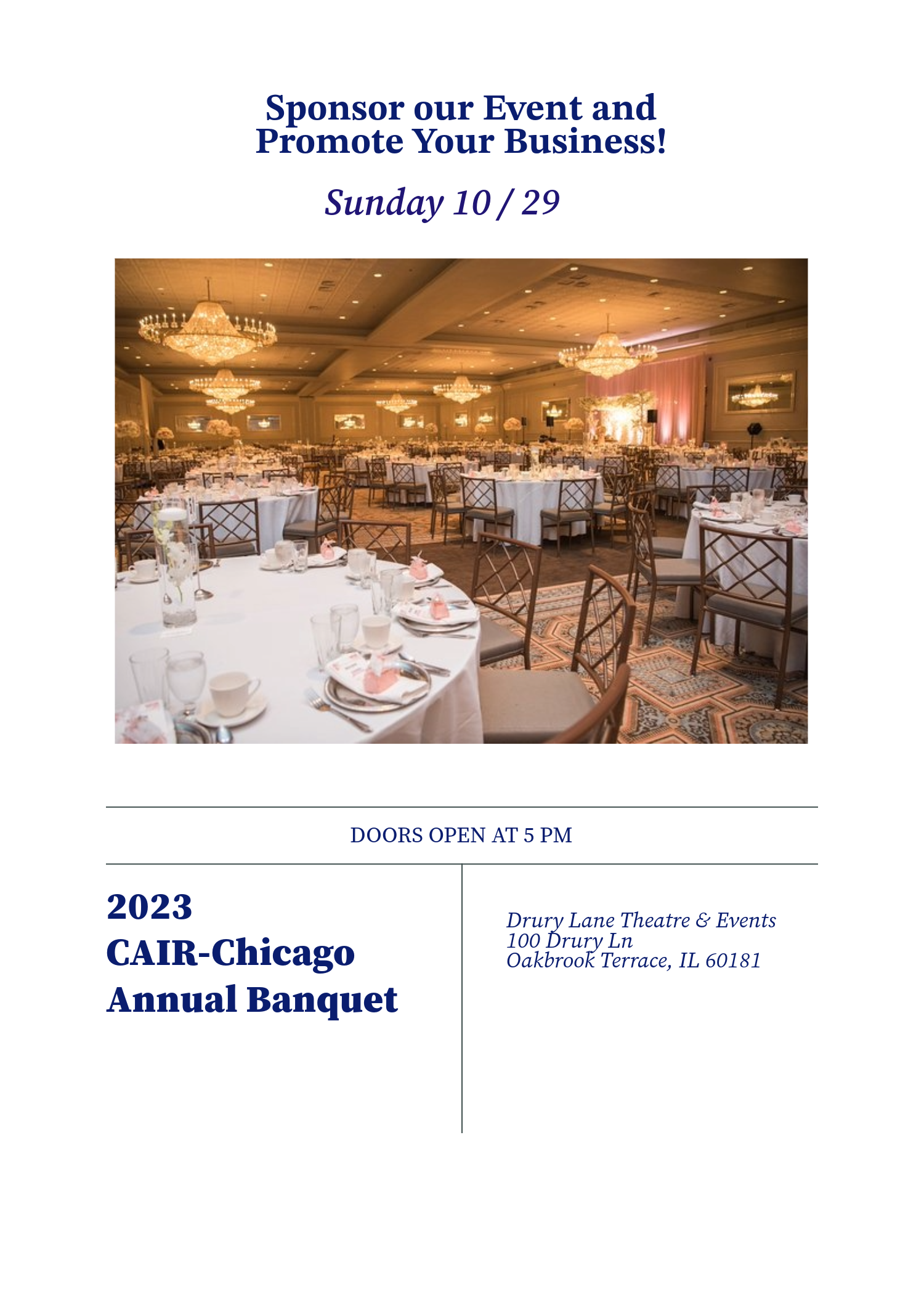 2023 Event Sponsorship — CAIR-Chicago