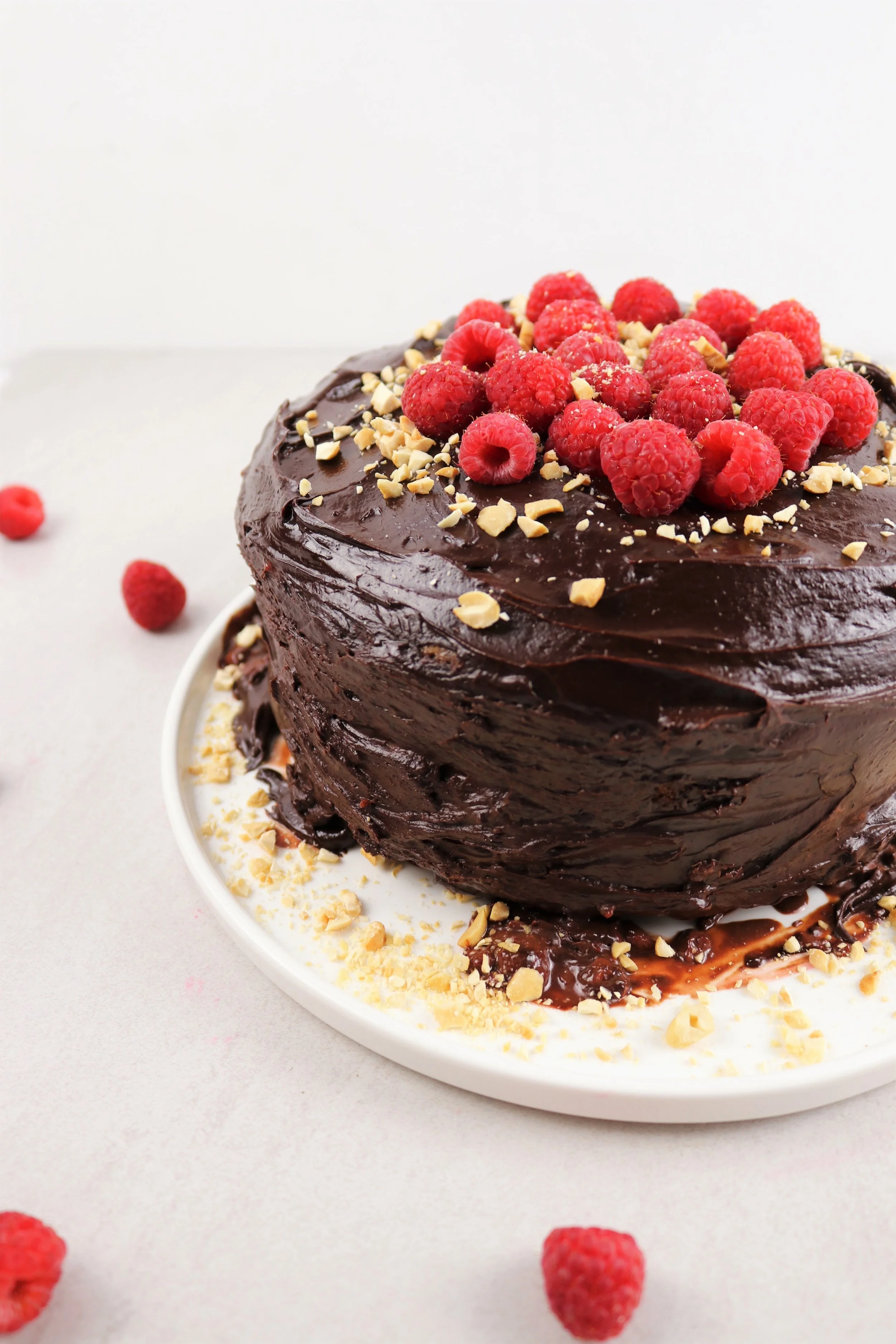 Chocolate Raspberry Cake — Your Weird Vegan Friend