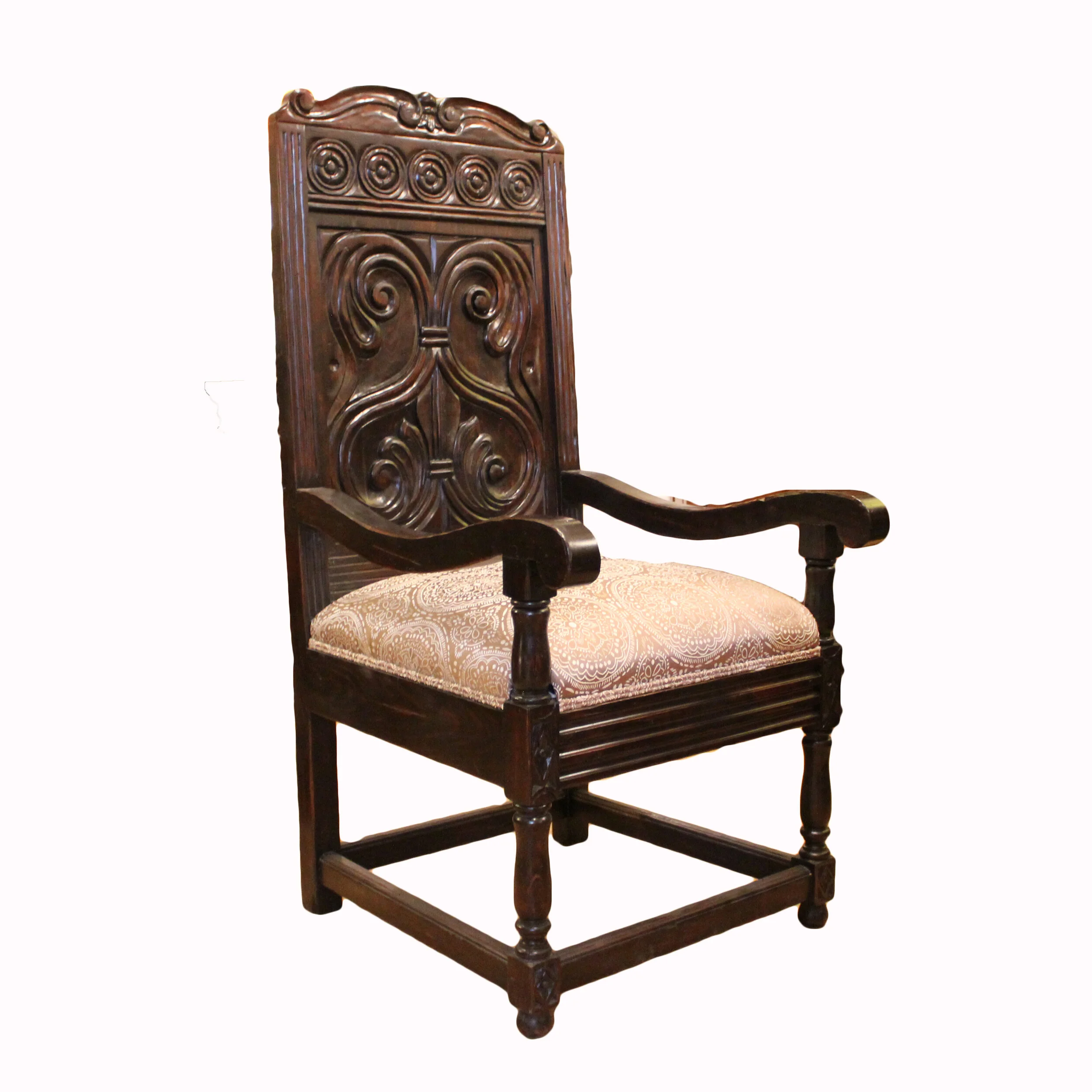 Highly Carved Alder Chair — Zocalo Casa + Jardin