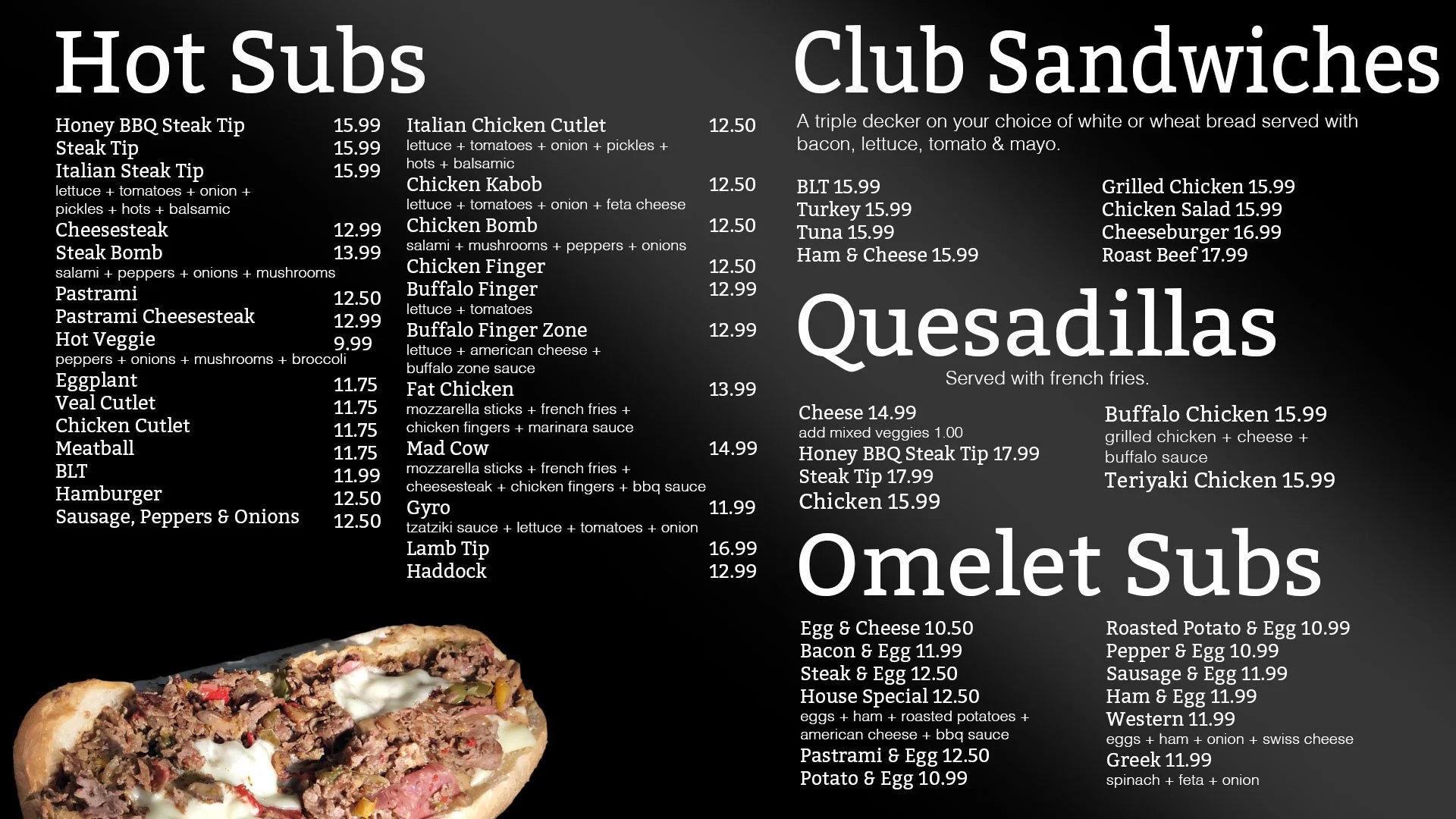 Menu — Ramzi's Roast Beef