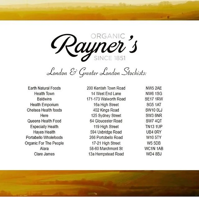 Rayner's — Healthy Food Brands