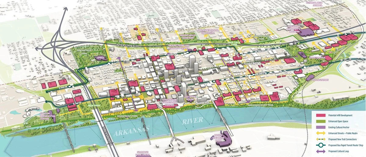 The Downtown Little Rock Master Plan — Block, Street & Building