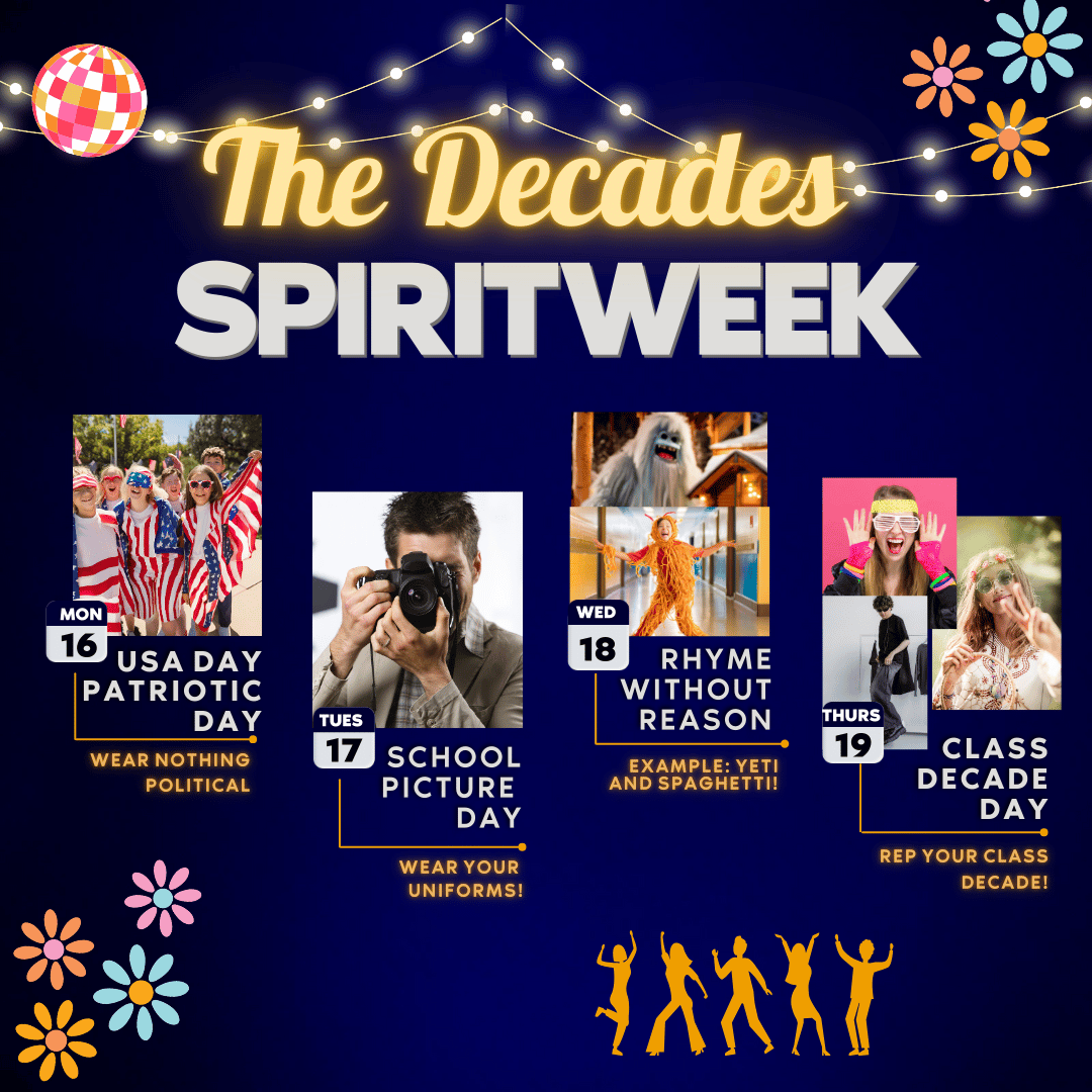 7th - 12th Grade Spirit Week: USA DAY — Emmanuel Christian Academy