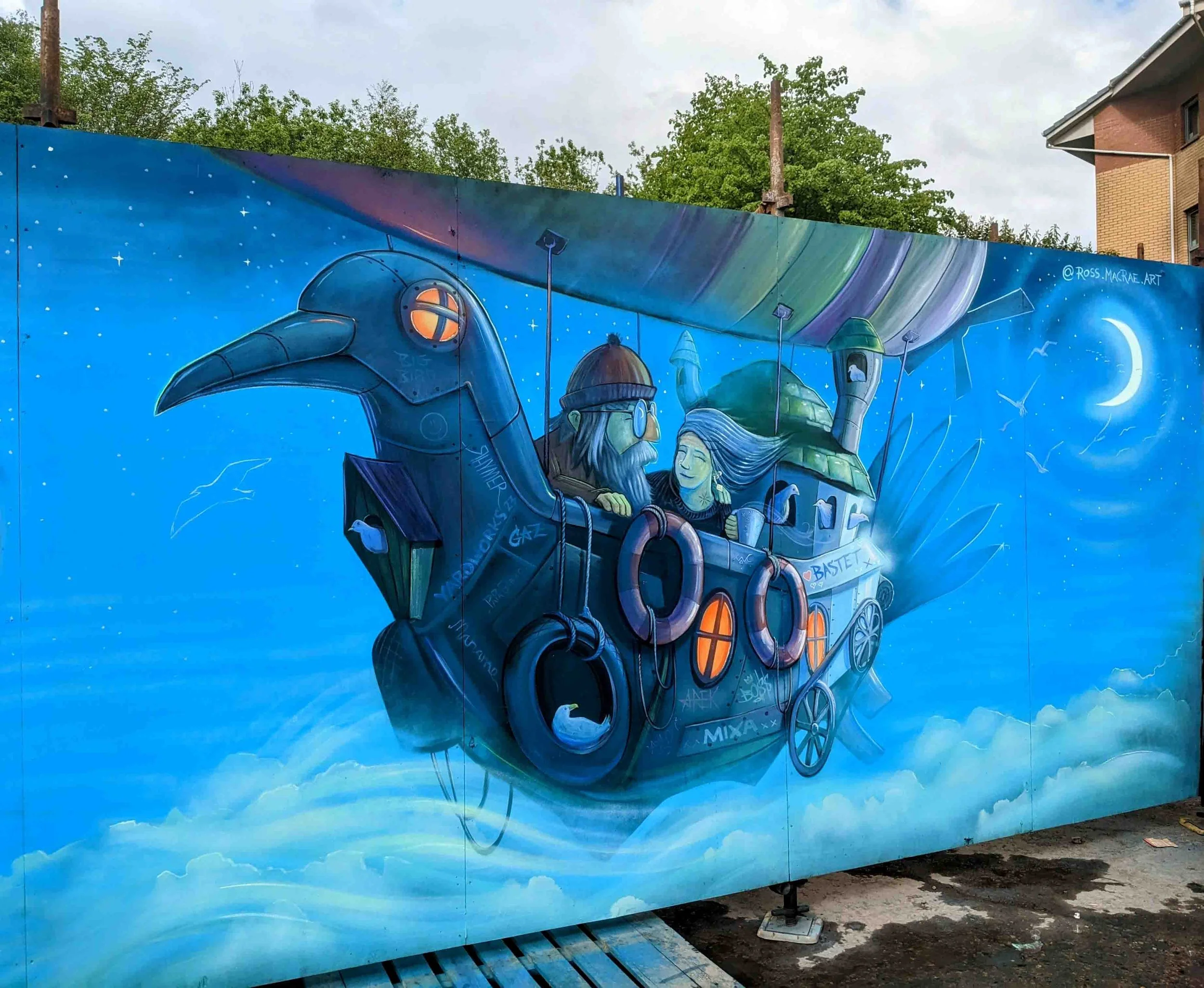 Ross MacRae Art, Murals Paintings, Street Art