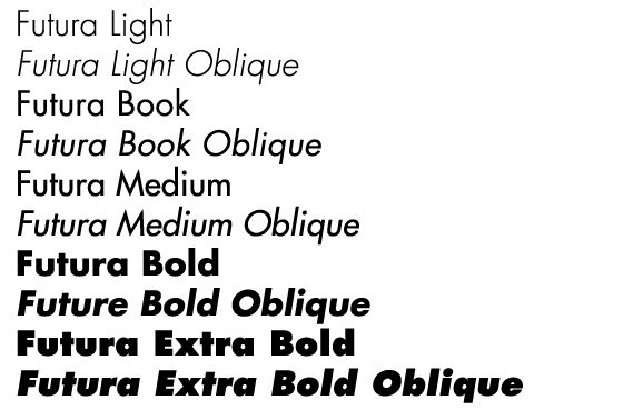 Futura Light Font