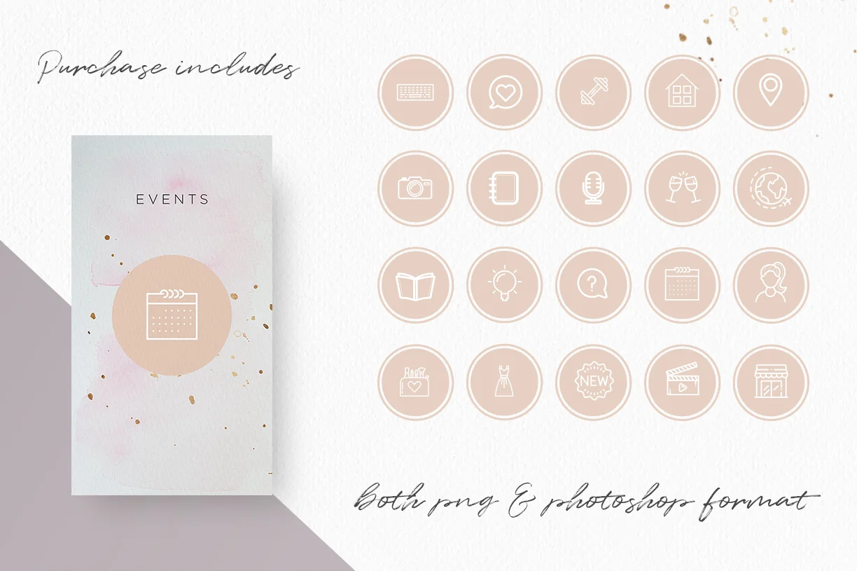 Drawing & Illustration Digital blog vintage icon pack social media kit ...