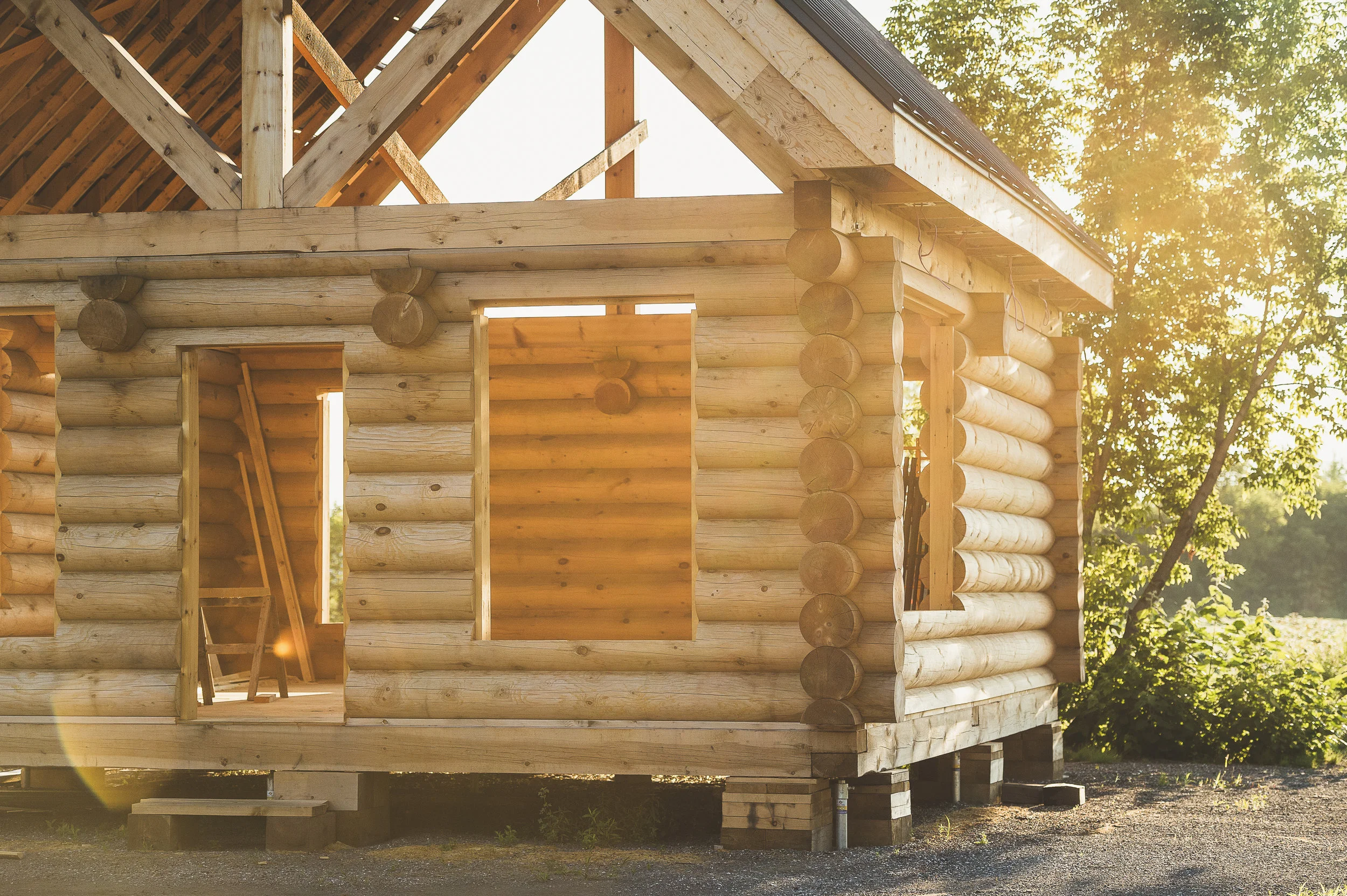 Autoconstruction Maison Bois Rond | Ventana Blog