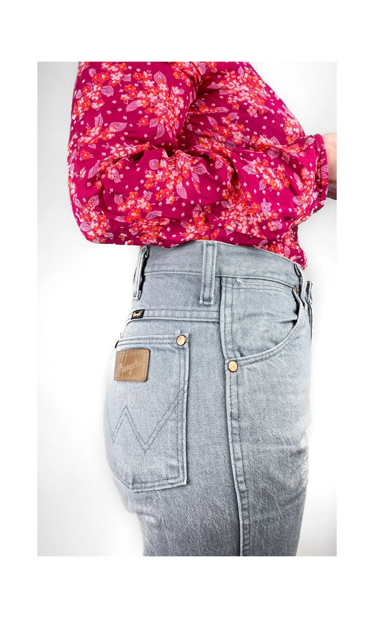 Vintage Red Snap Bell Bottom Jeans (28) | Wild Ways Vintage