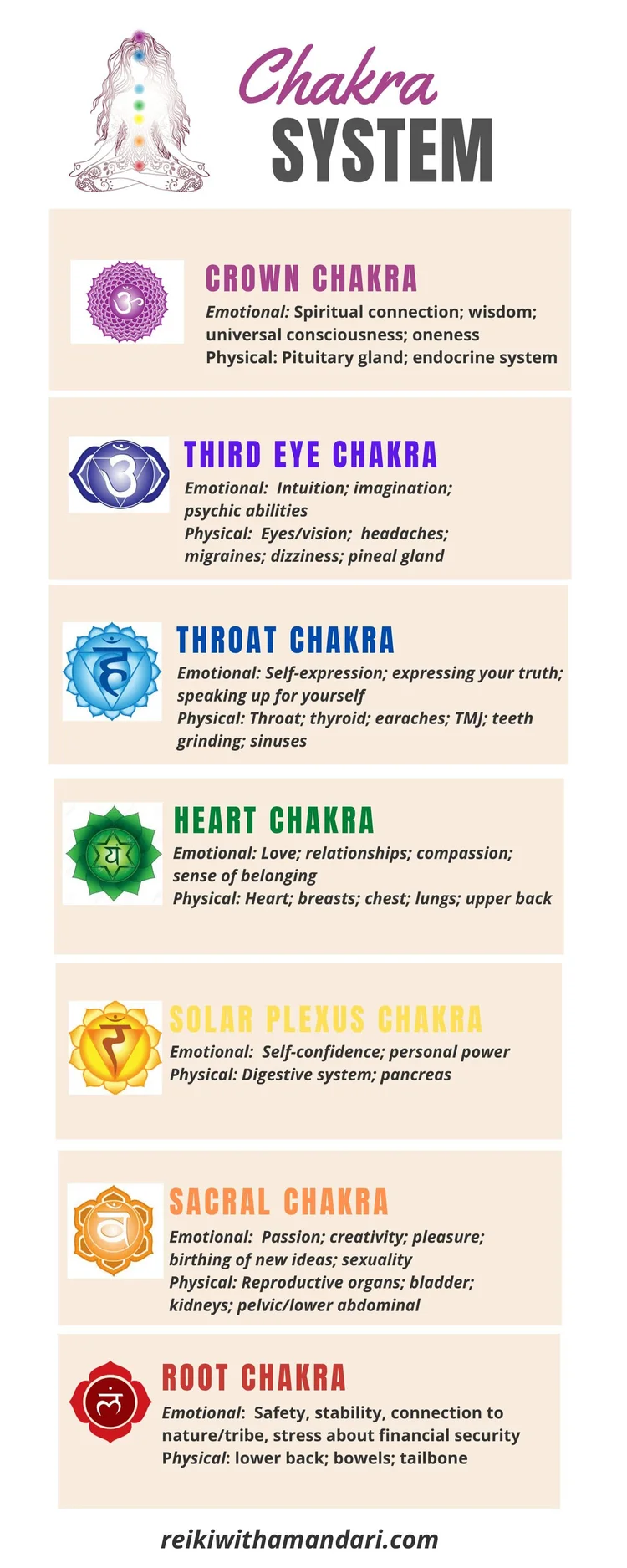 The Chakra System — Amanda Kugler Intuitive Reiki Healer| RI