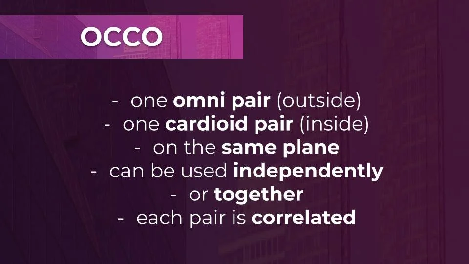 OCCO Stereo Recording Technique — Seeing Sound