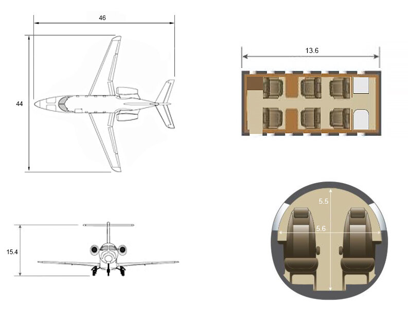 Light Jets - WrenJet Private Air Charter