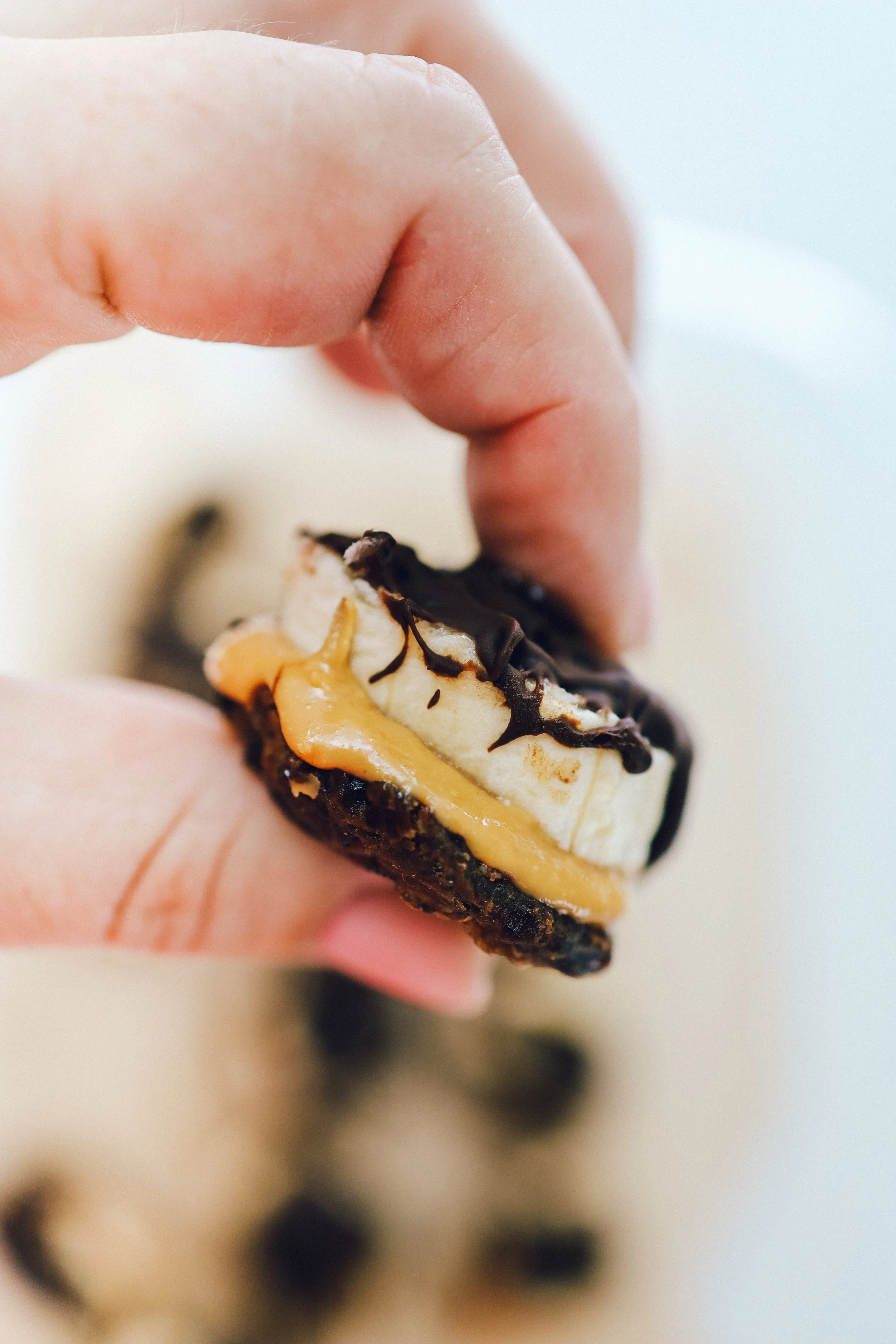 Date, Banana & Peanut Butter Chocolate Bites — My Balance Project