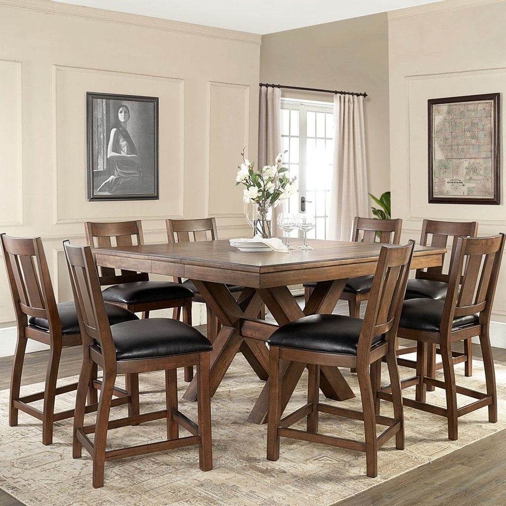 9 Piece Counter Height Dining Room Sets