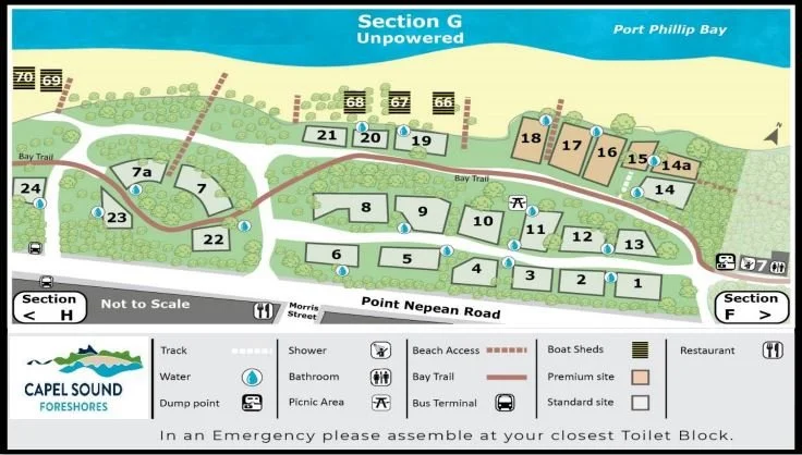 Maps & Site Dimensions — Capel Sound Foreshores