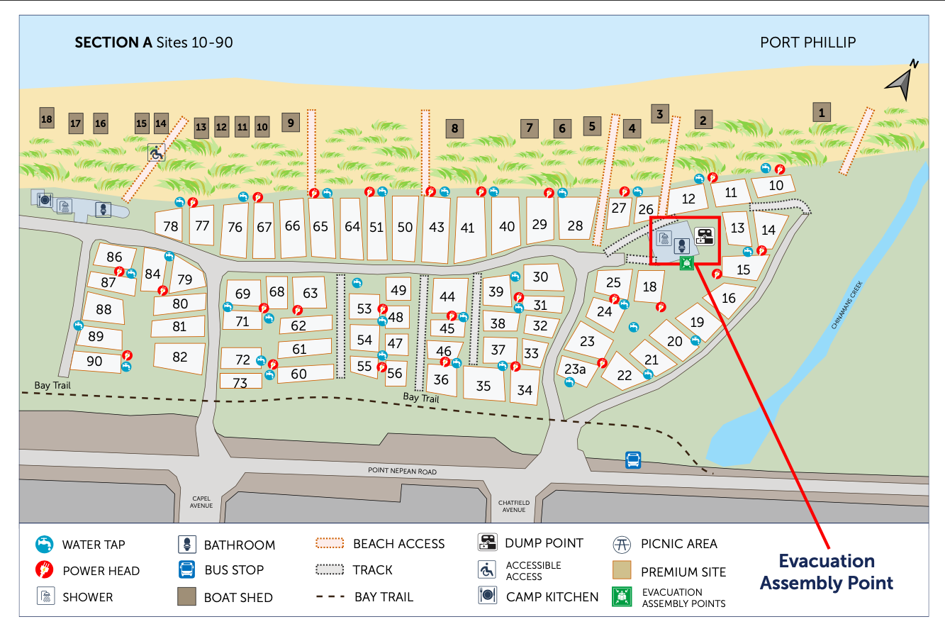 Maps & Site Dimensions — Capel Sound Foreshores