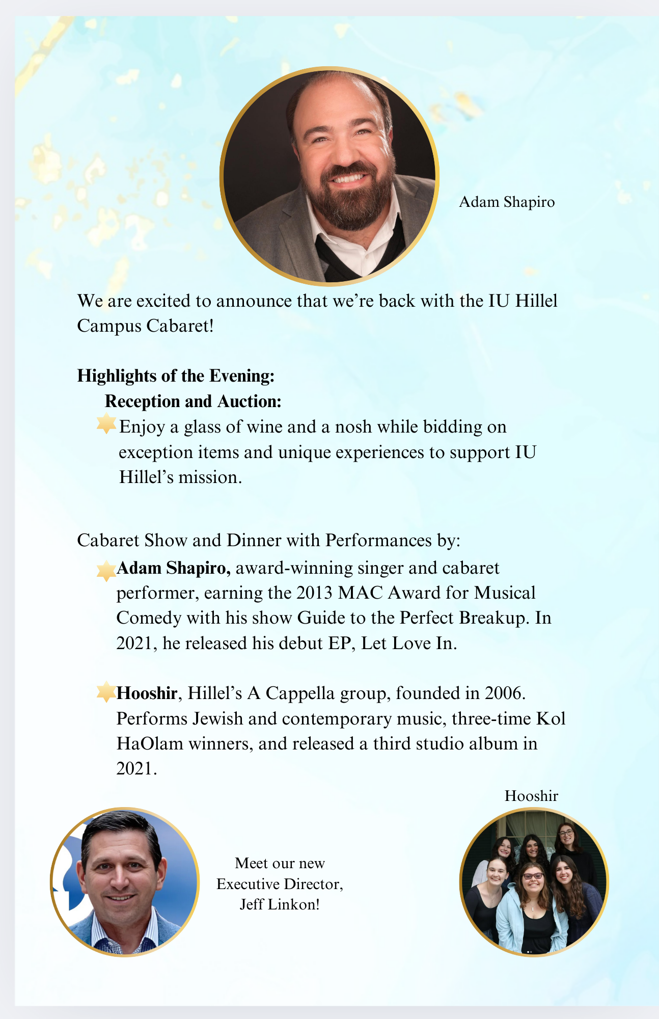 Campus Cabaret Coming Soon — IU Hillel