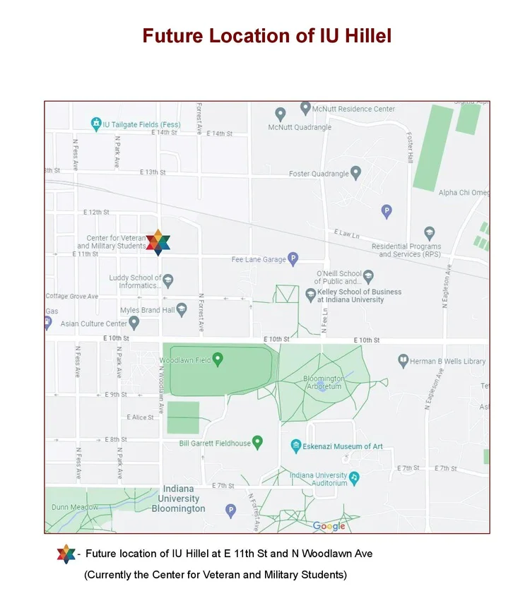 CC-Map of New Location (Copy) — IU Hillel