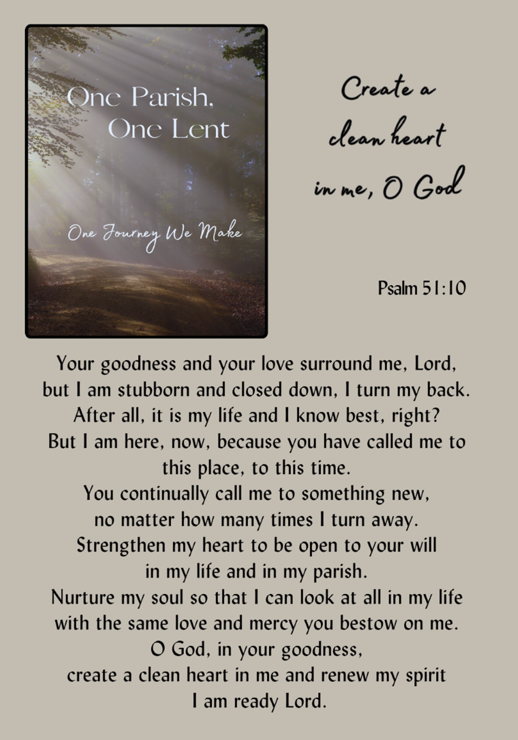 One Parish, One Journey We Make — Sacred Heart Parish