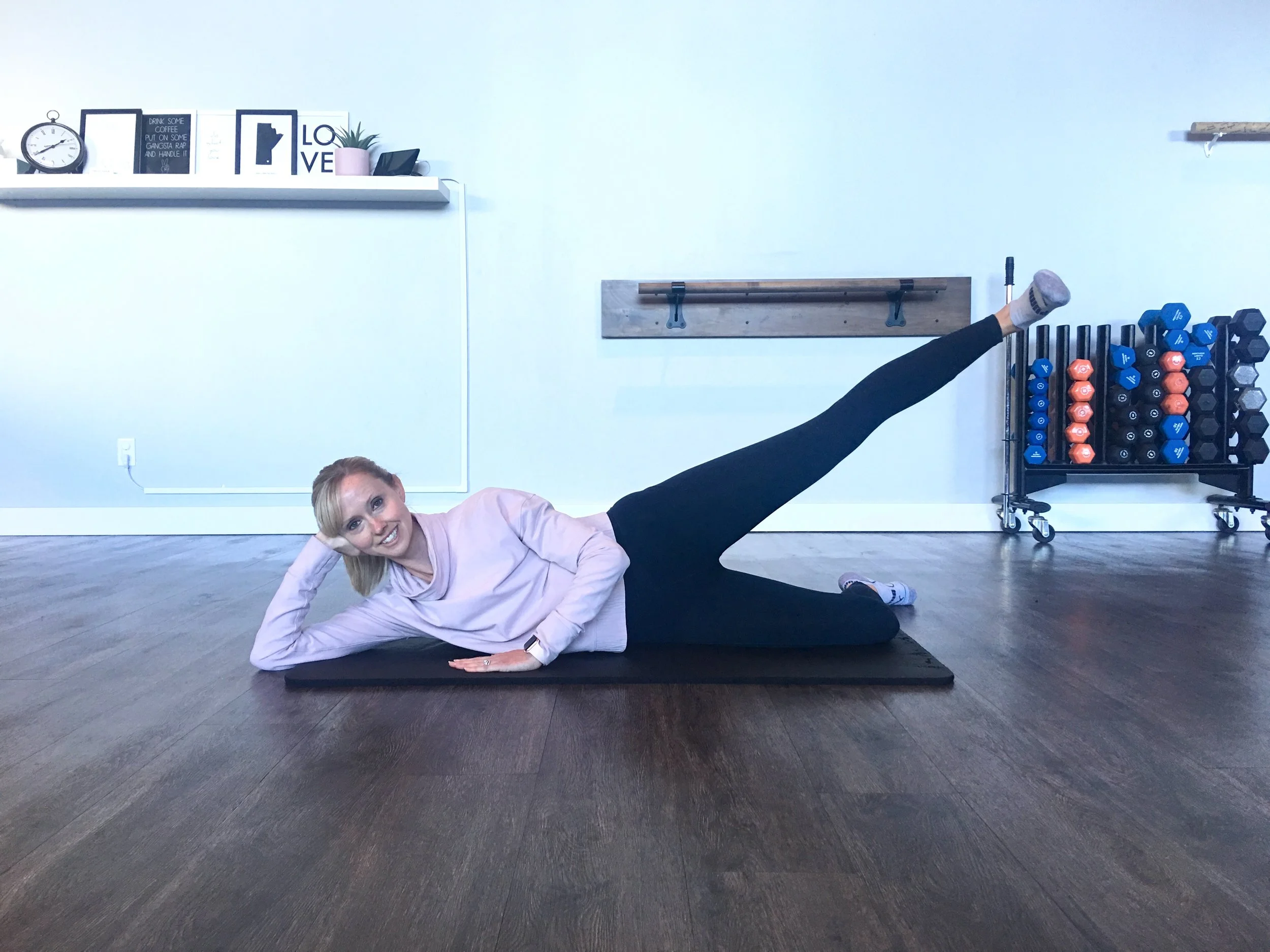 LYING SIDE LEG LIFT — Fifty 5 Fitness