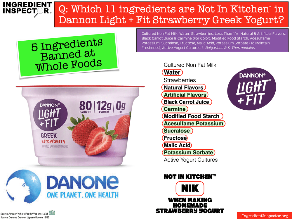 WHAT'S IN DANNON LIGHT + FIT YOGURT? — Ingredient Inspector