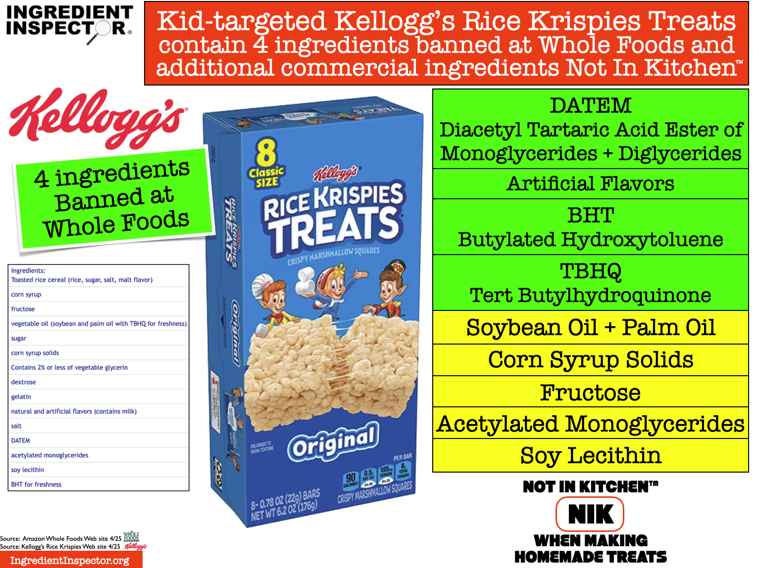 WHAT'S IN KELLOGG'S RICE KRISPIES TREATS? — Ingredient Inspector