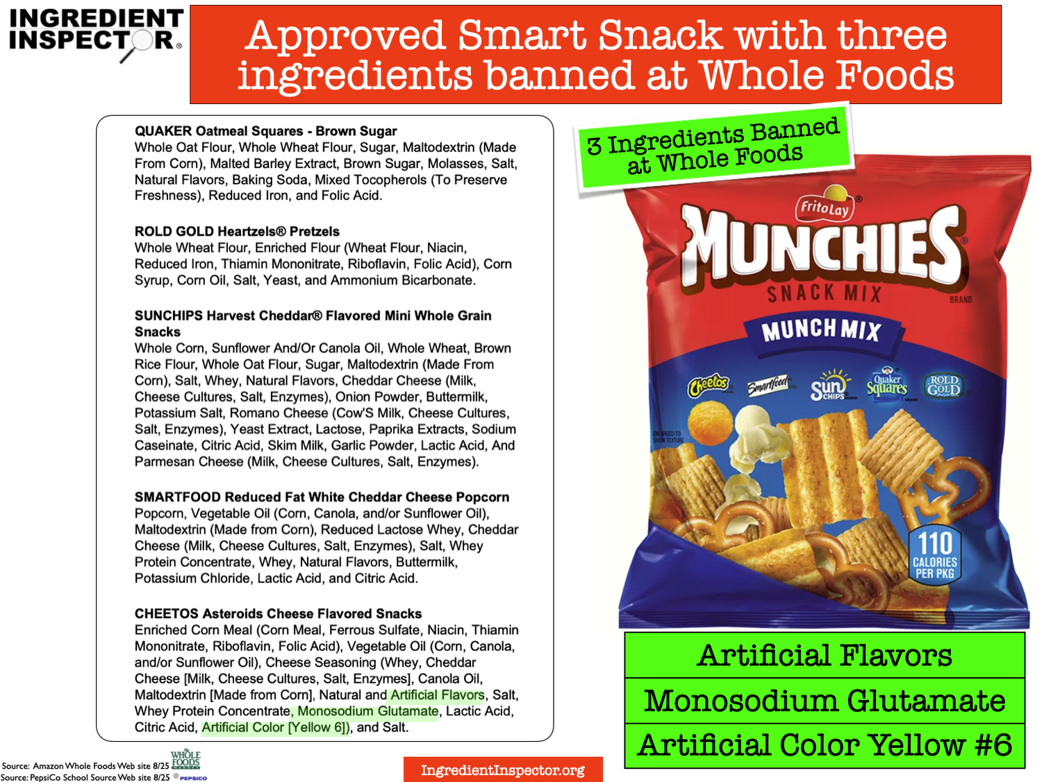 SMART SNACKS MUNCHIES SNACK MIX — Ingredient Inspector