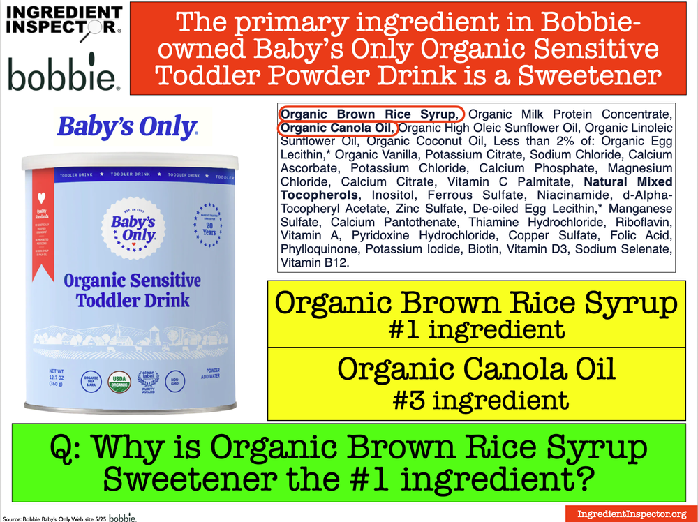 WHAT'S IN BABY FORMULAS? — Ingredient Inspector