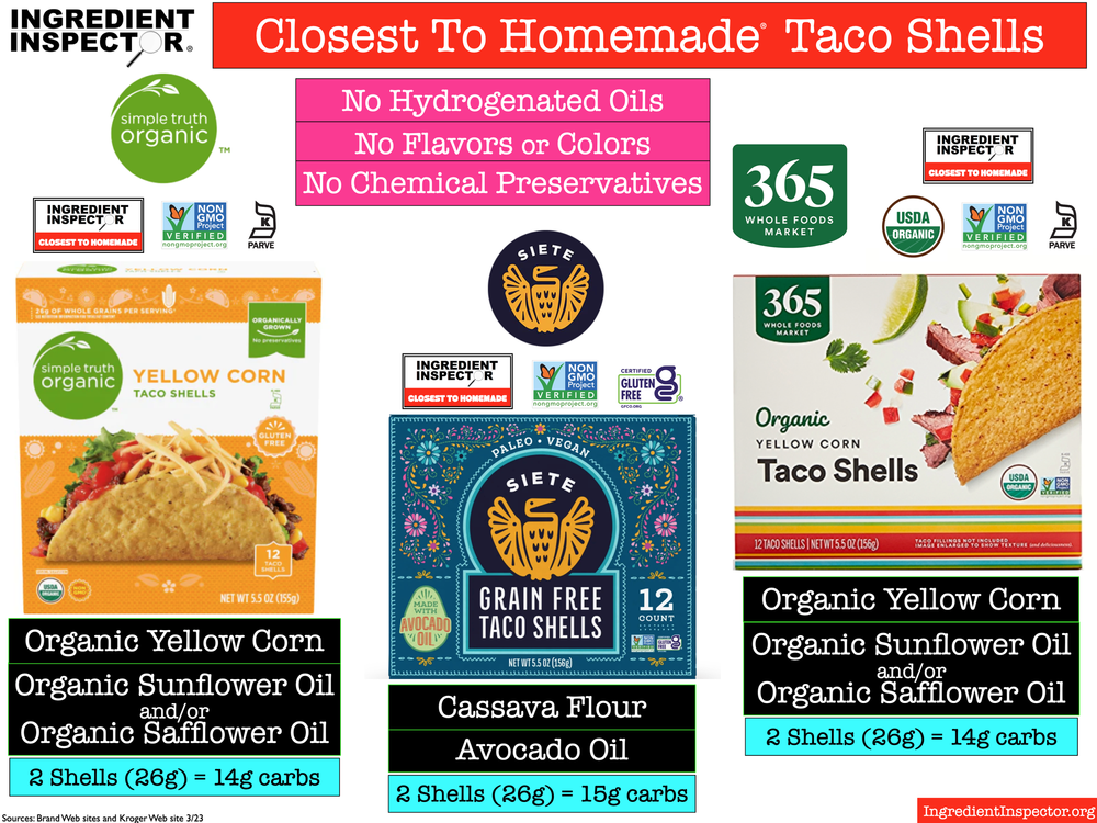 WHICH TACO SHELLS ARE CLOSEST TO HOMEMADE? — Ingredient Inspector