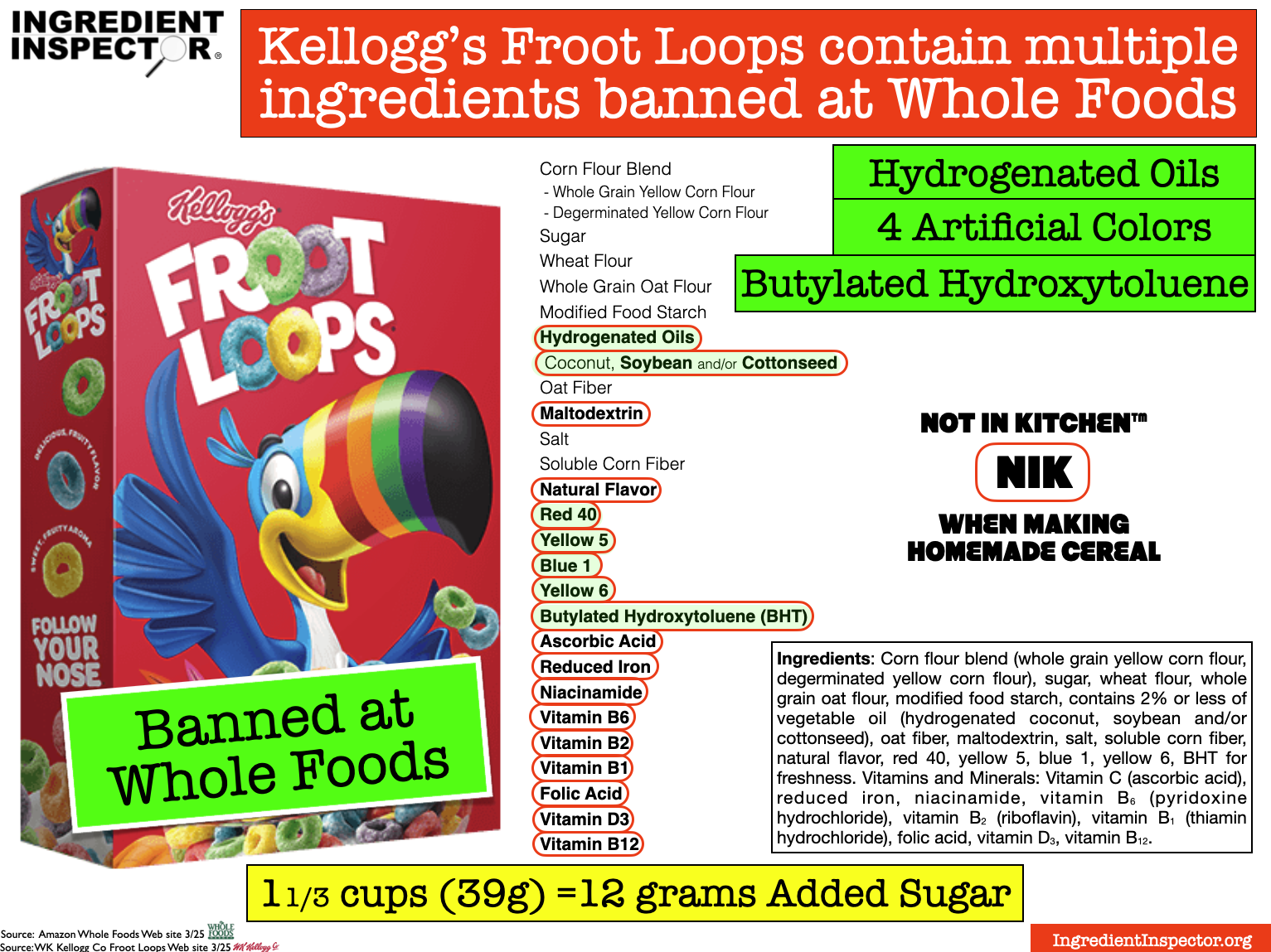 WHAT'S IN FROOT LOOPS? — Ingredient Inspector
