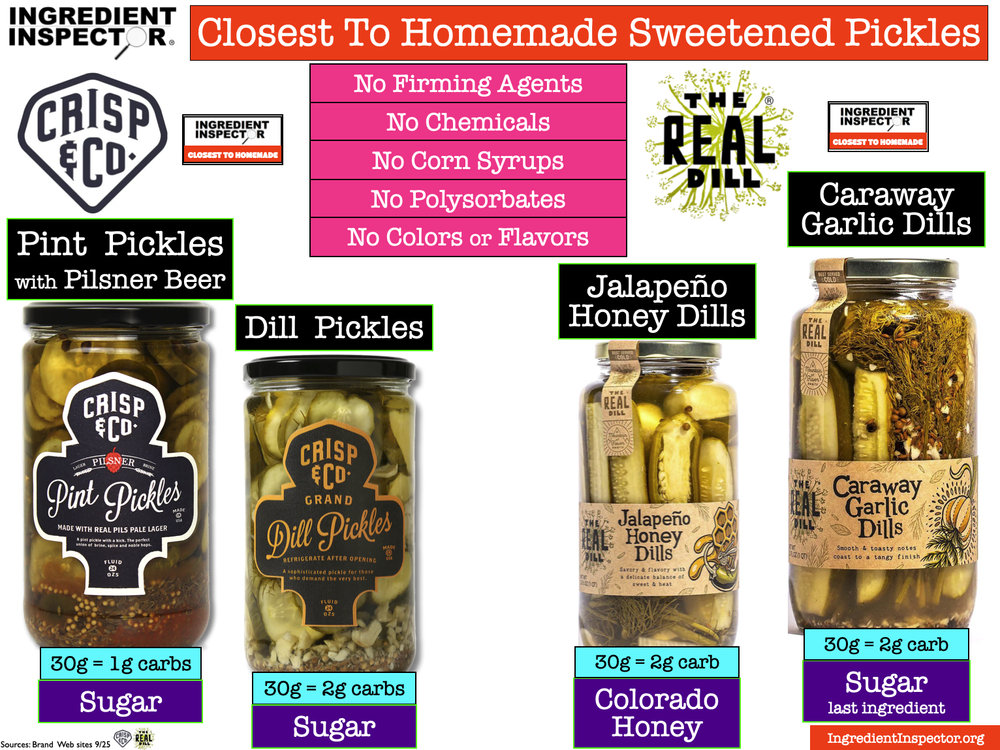WHICH DILL PICKLES ARE CLOSEST TO HOMEMADE? — Ingredient Inspector