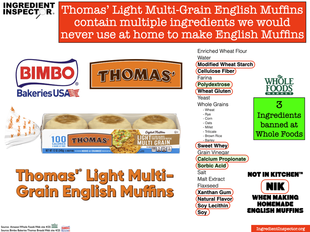 WHAT'S IN A THOMAS' LIGHT ENGLISH MUFFIN? — Ingredient Inspector