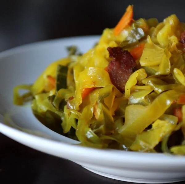 Cooked Cabbage Jamaican Style