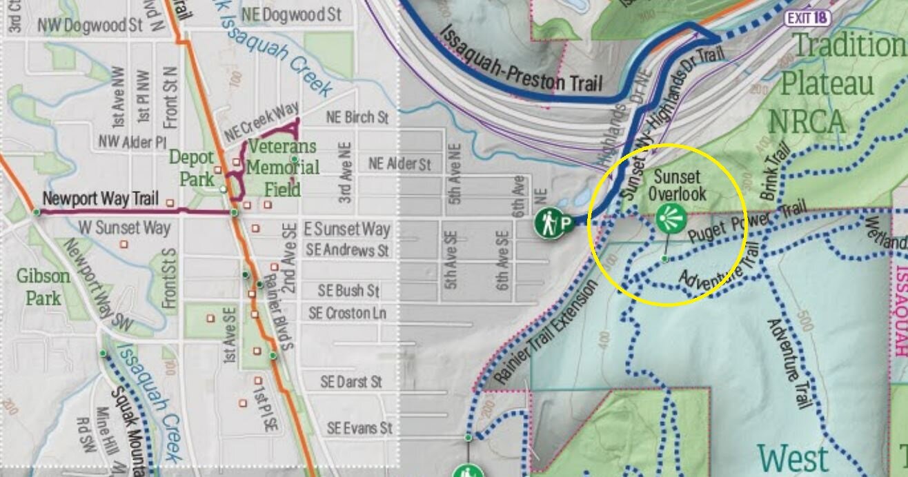 The Sunset Overlook - Then and Now — Issaquah Alps Trails Club