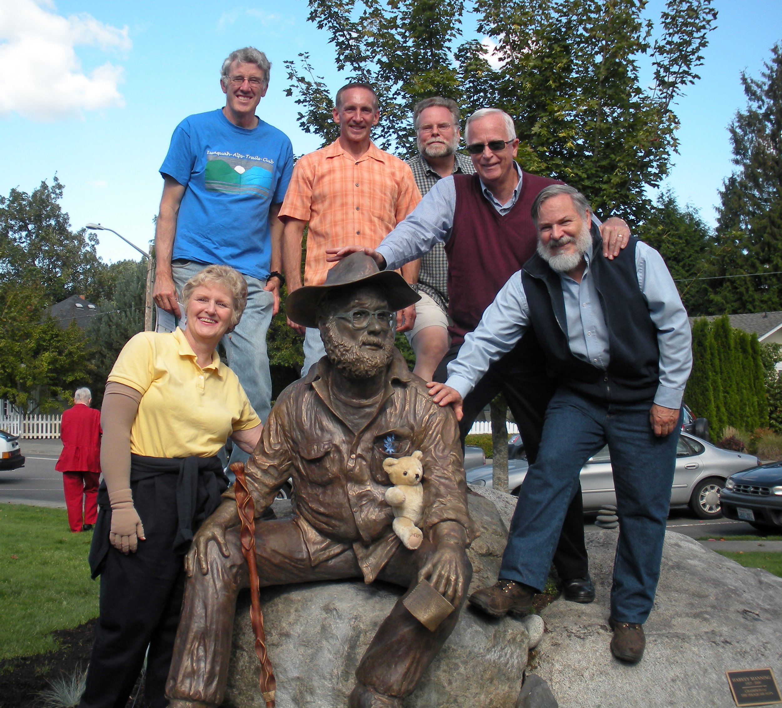 Looking Back: The Harvey Manning Statue Project — Issaquah Alps Trails Club