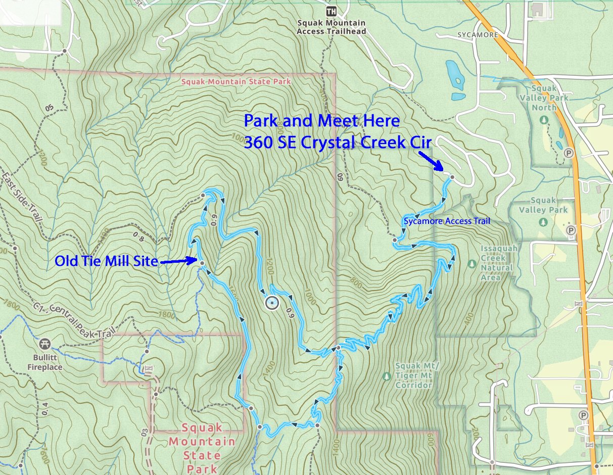 Squak Mountain – Old Tie Mill Hike — Issaquah Alps Trails Club
