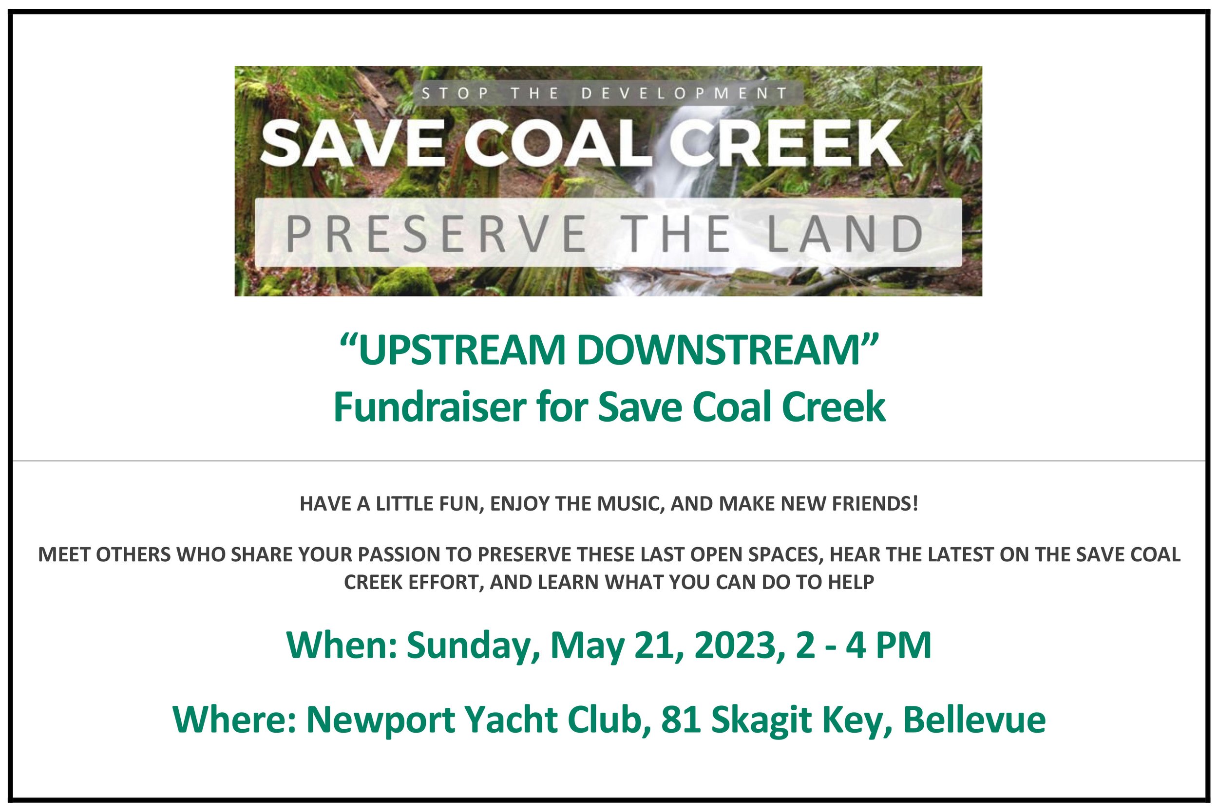 "Save Coal Creek" Fundraiser Recap — Issaquah Alps Trails Club