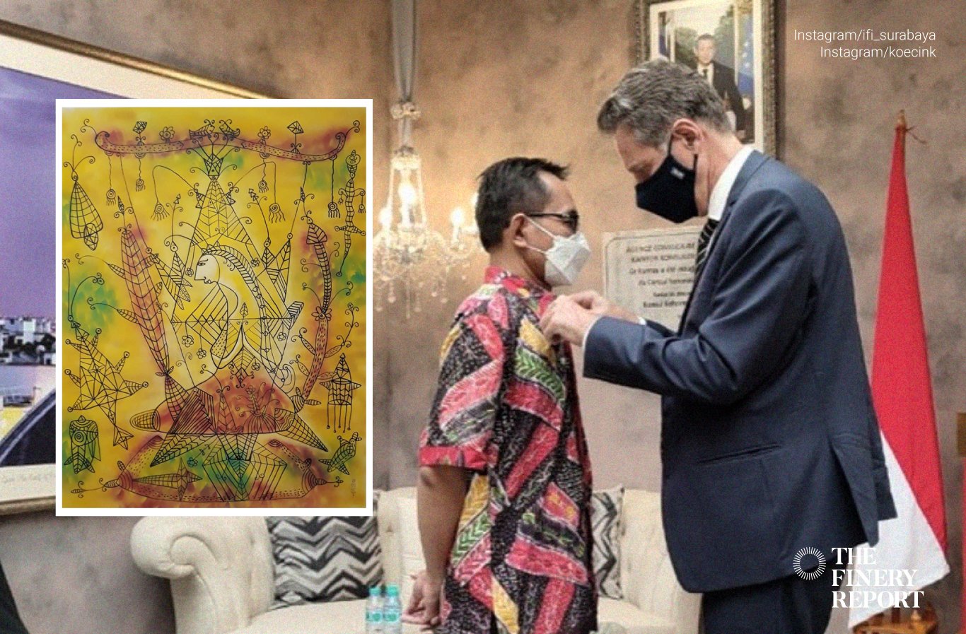Surabaya artist receives medal of honour from French government — TFR