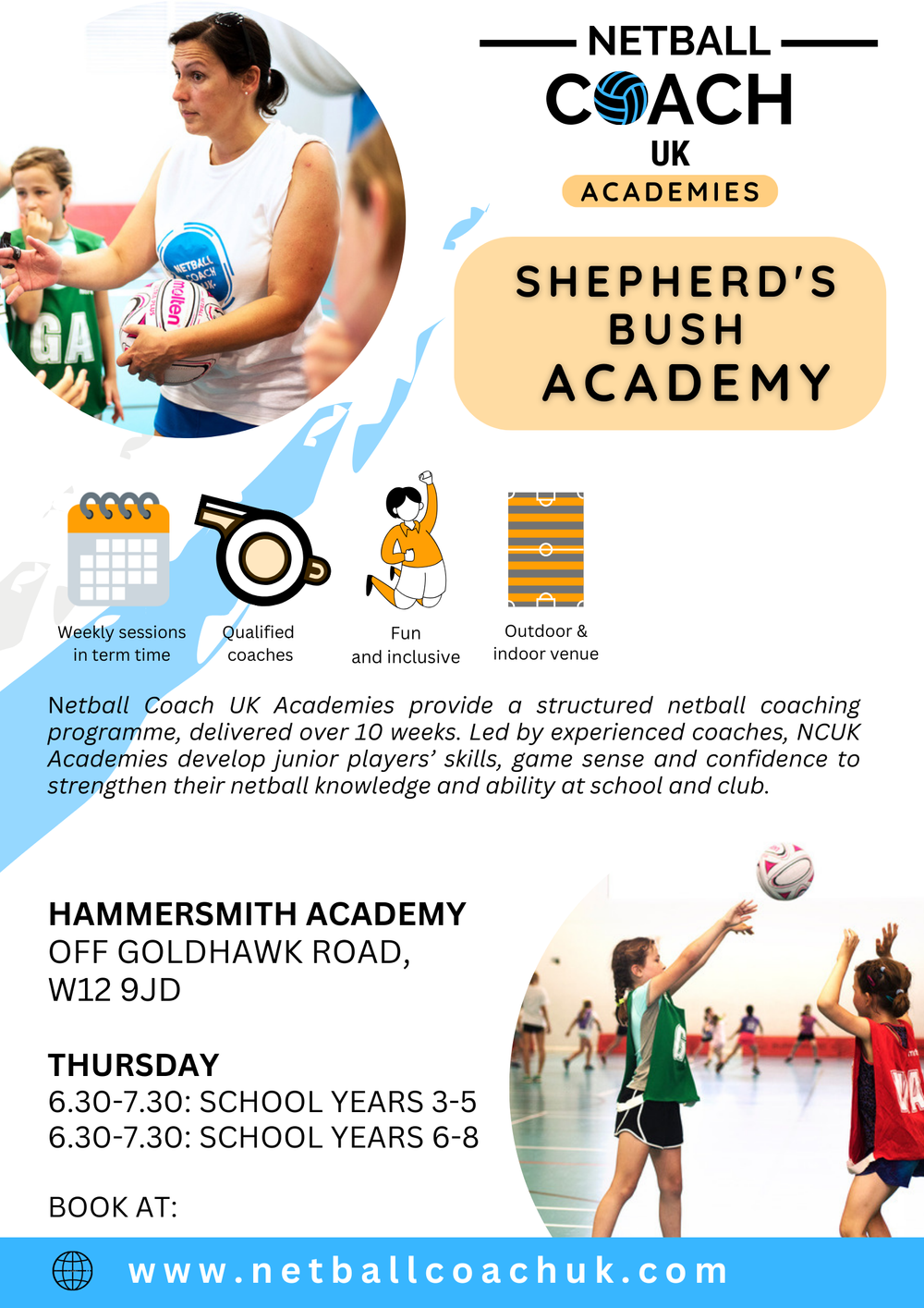 Shepherds Bush Academy — Netball Coach UK