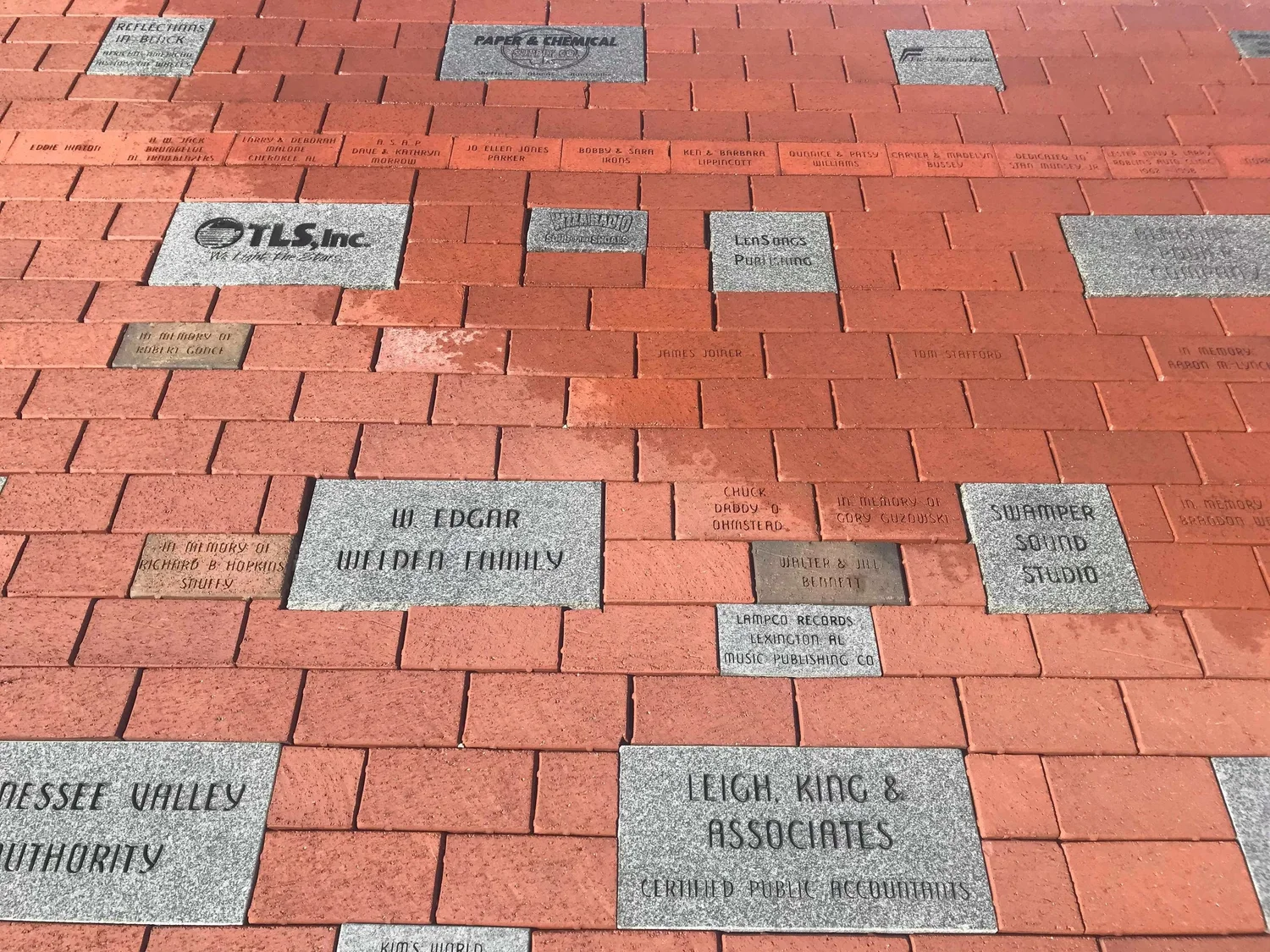 We Believe in Music Walkway — Alabama Music Hall of Fame