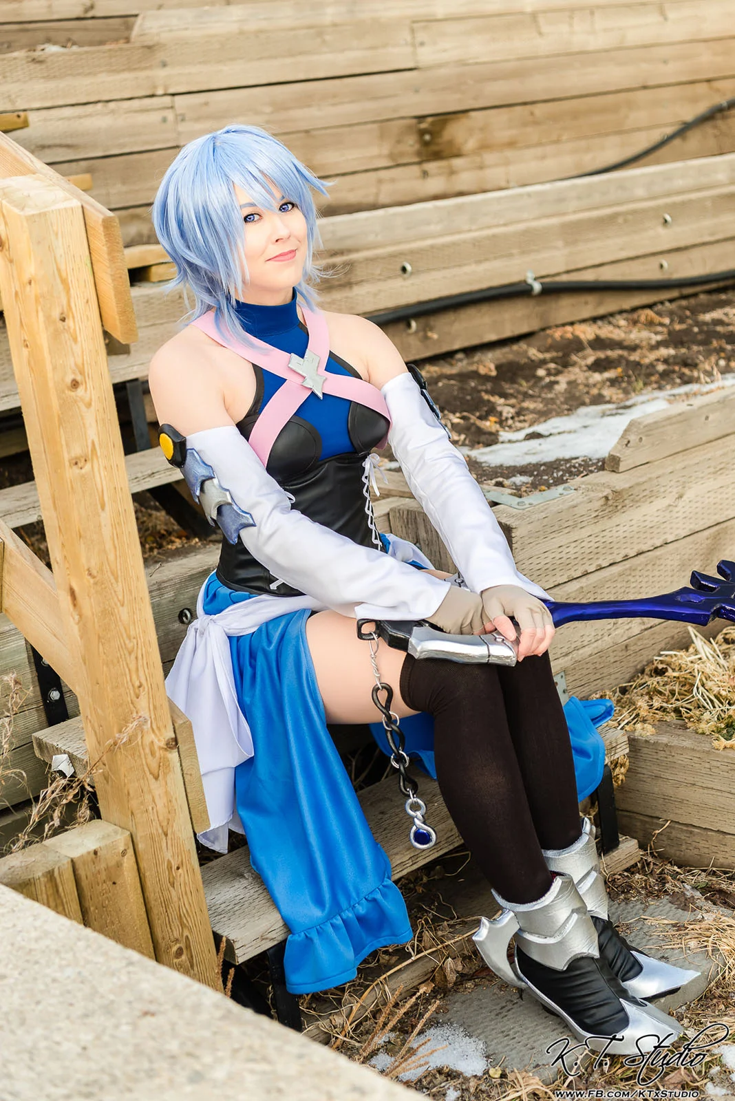 Aqua Kingdom Hearts Cosplay Wig