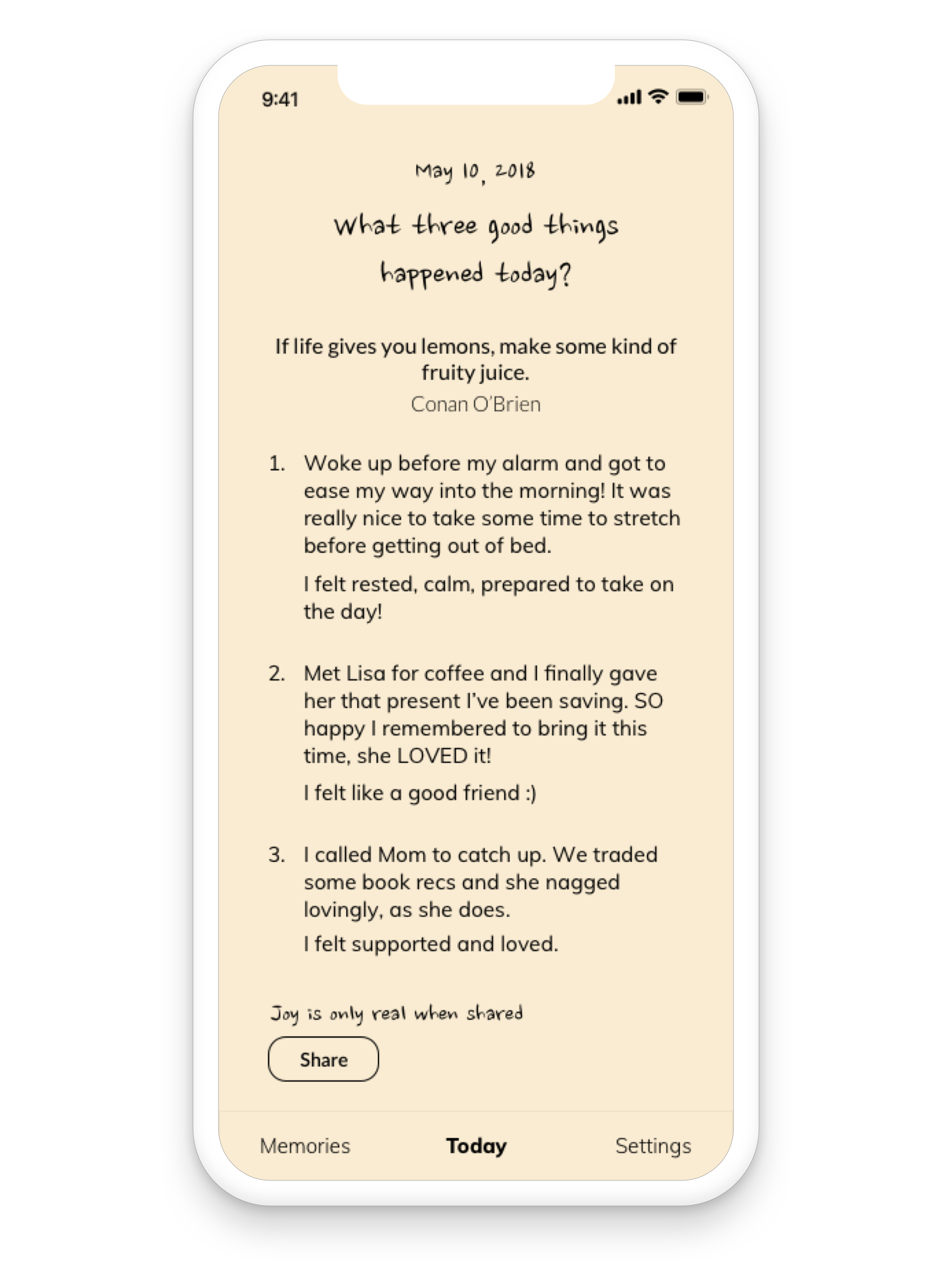 Three Good Things — Oatmeal Apps